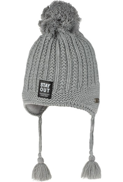 Kitti Bere Erkek Çocuk Kulaklıklı Örgü 1-4 Yaş Stay Out