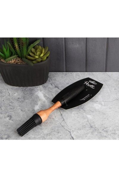 Perotti Silikon Fırça Yumurta Fırçası Bambu Saplı