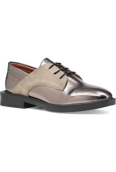 İnci Cerkası.r.z 1pr Platın Sarı Kadın Oxford Ayakkabı
