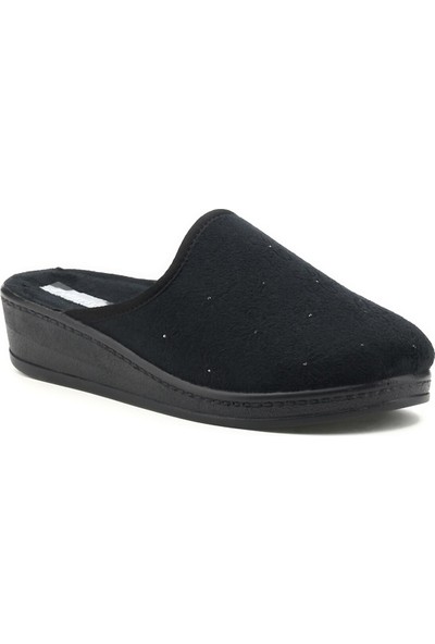 Polaris 601133.Z1PR Siyah Kadın Ev Terliği