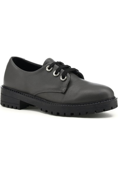İnci Wropy.z 1pr Gri Kadın Oxford Ayakkabı