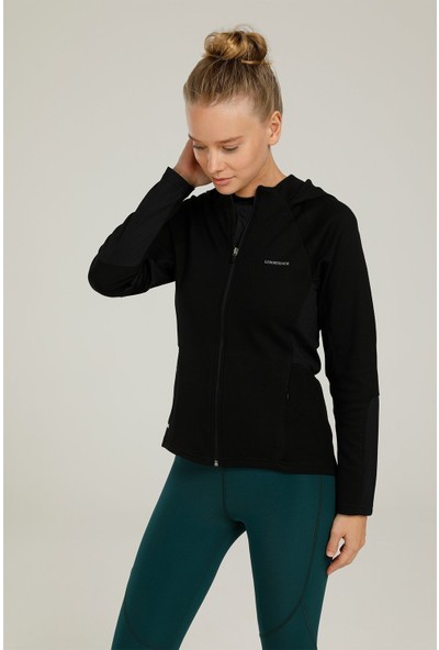 Lumberjack CT321 Mıla Full Zıp Hoodı Siyah Kadın Eşofman