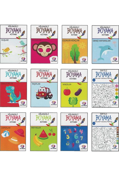 Ders Yayınları Eğlenceli Boyama Kitabı Seti 12 Adet Ders Yayınları Eğlenceli Boyama Kitabı Seti 12 Adet