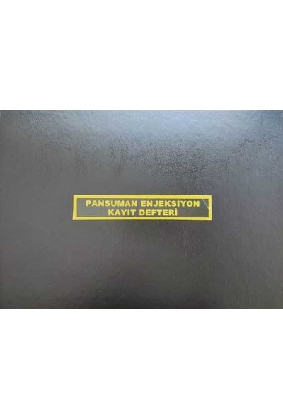 Bilir World Pansuman Enjeksiyon Kayıt Defteri 100 Yaprak 200 Sayfa 24 x 35 Cm- Siyah Bilir World Pansuman Enjeksiyon Kayıt Defteri 100 Yaprak 200 Sayfa 24 x 35 Cm- Siyah