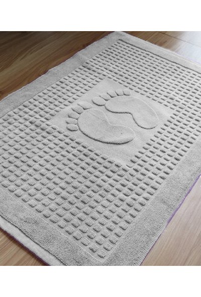 Regule 4'lü Ayak Havlusu Banyo Paspas Seti 50 x 70 cm Ayak Çizgili