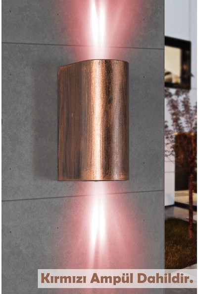 Full Reyon Çift Yönlü Dekoratif Duvar Aplik Iç Dış Mekan Aplik- Kırmızı Işık Full Reyon Çift Yönlü Dekoratif Duvar Aplik Iç Dış Mekan Aplik- Kırmızı Işık