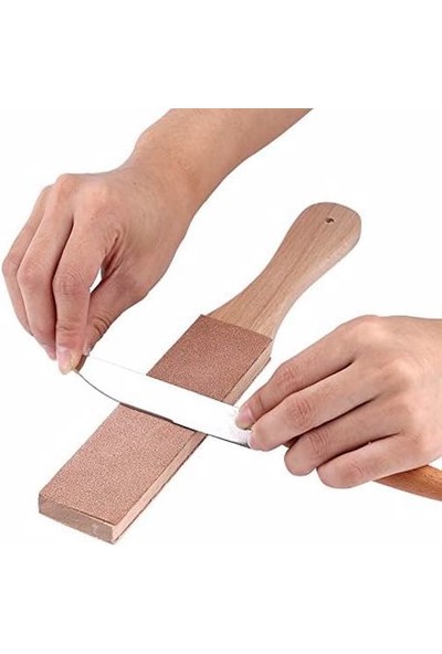 Haros Ahşap Saplı Vaketa Deri Bıçak Bileme Masat