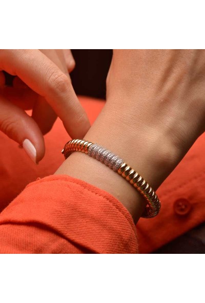 Engingold 14 Ayar Altın Istiridye Kelepçe Bilezik