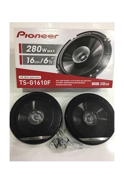 Pıoneer TS-G1610F 16 cm Hoparlör 280WAT Anfi Uyumlu Iki Adet Pıoneer TS-G1610F 16 cm Hoparlör 280WAT Anfi Uyumlu Iki Adet