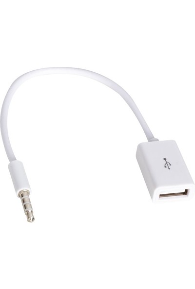 Powermaster USB Dişi To Aux Stereo 3 Boğumlu Kablo Powermaster USB Dişi To Aux Stereo 3 Boğumlu Kablo