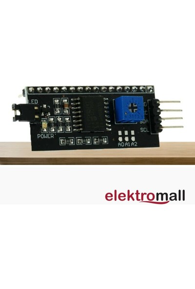 Elektromall Arduino 2X16 LCD I2C Seri Arayüz Modülü