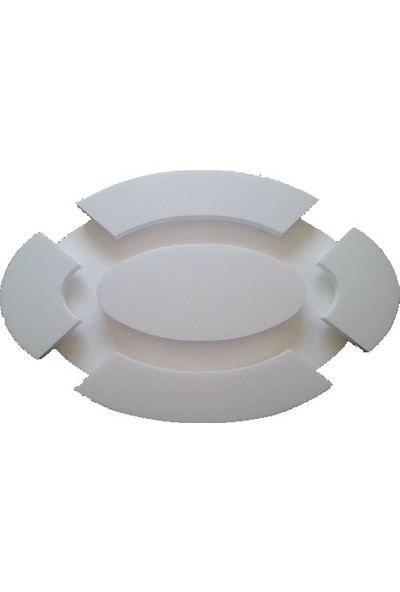 Propiyer Ledli Spotlu Tavan Göbeği - Oval 80 cm Propiyer Ledli Spotlu Tavan Göbeği - Oval 80 cm
