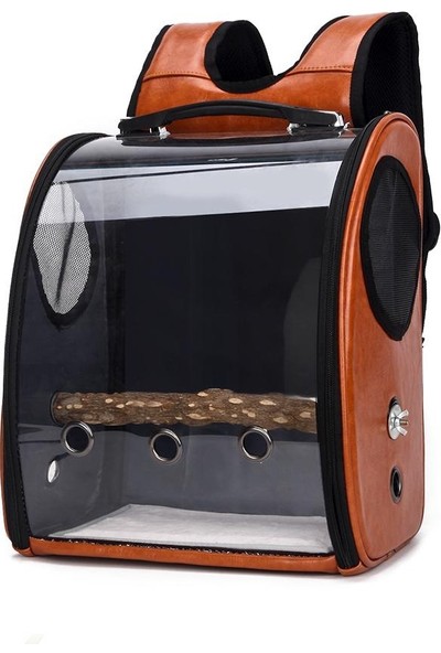 Mixpet Şeffaf Papağan Taşıma Çantası 33X21X38 cm