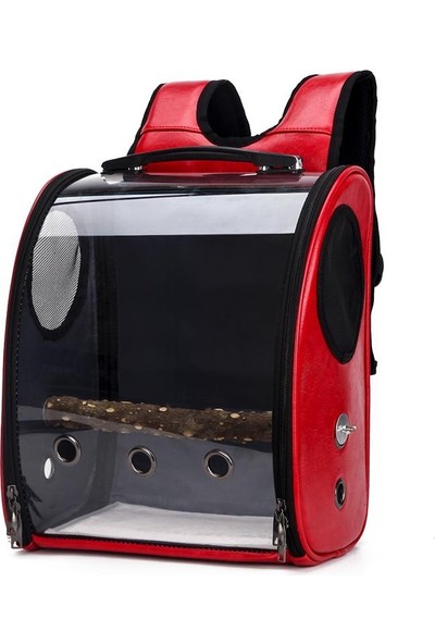 Mixpet Şeffaf Papağan Taşıma Çantası 33X21X38 cm