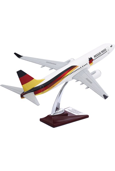 Zekupp 1:100 Boeing 737-800 Almanya Tasarımlı Uçak Maketi, 1/100 Ölçek Model Uçak, Havacılık Meraklıları Için Hediye, Koleksiyoner Hediyesi