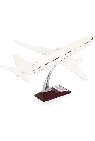 Zekupp Boeing 737-800 Model Uçak, Beyaz Renkli Uçak Maketi Zekupp Boeing 737-800 Model Uçak, Beyaz Renkli Uçak Maketi