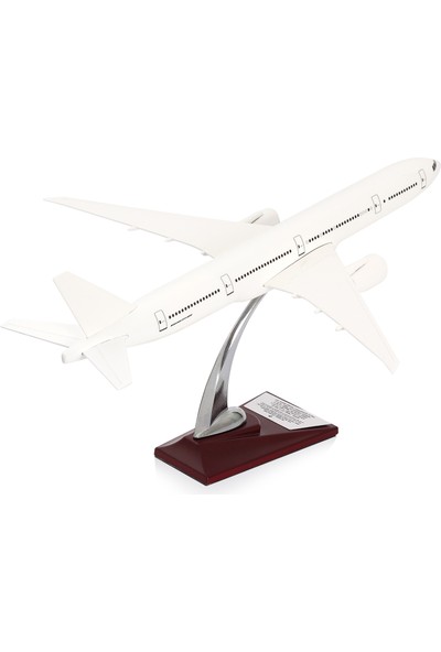 Zekupp Boeing 777 - 300 Model Uçak, Beyaz Renkli Uçak Maketi Zekupp Boeing 777 - 300 Model Uçak, Beyaz Renkli Uçak Maketi
