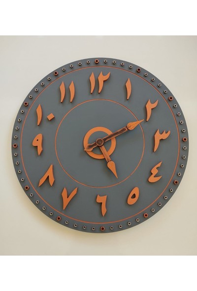 Veza Deco Ahşap Premium Duvar Saati (Çap : 60CM)