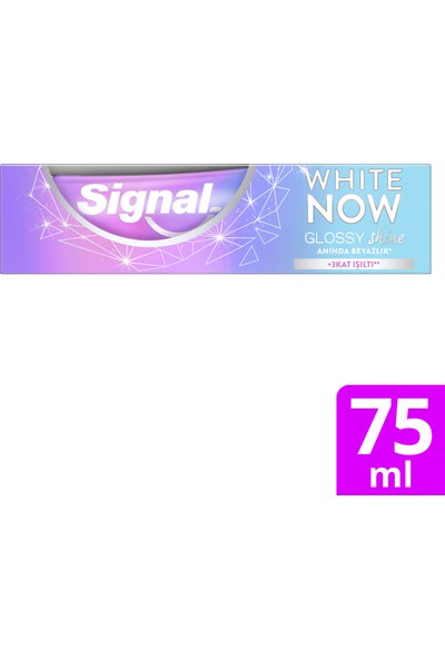 Signal Diş Macunu White Now Glossy Shine Anında Beyazlık +3 Kat Işıltı 75 ML Signal Diş Macunu White Now Glossy Shine Anında Beyazlık +3 Kat Işıltı 75 ML