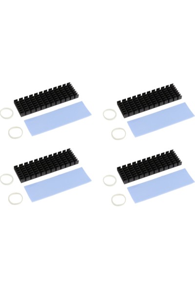 F Fityle 4 Parça M.2 2280 SSD Soğutucu Soğutucu + Bazlı Termal Ped Soğutma Kiti Siyah (Yurt Dışından) F Fityle 4 Parça M.2 2280 SSD Soğutucu Soğutucu + Bazlı Termal Ped Soğutma Kiti Siyah (Yurt Dışından)