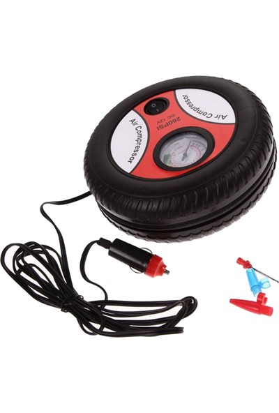 F Fityle 260PSI Dc 12V Taşınabilir Mini Lastik Şişirme Hava Kompresörü Araba Oto Pompası (Yurt Dışından)