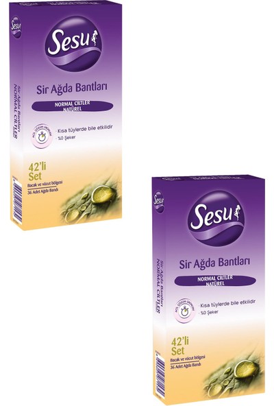 Sesu Sir Ağda Bandı Normal Ciltler 42'li x 2 Adet Sesu Sir Ağda Bandı Normal Ciltler 42'li x 2 Adet