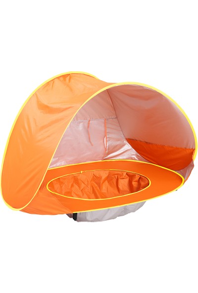 F Fityle Yukarı Bebek Bebek Plaj Çadır Taşınabilir Güneş Barınak Gölgelik Gölge Çadır - Turuncu