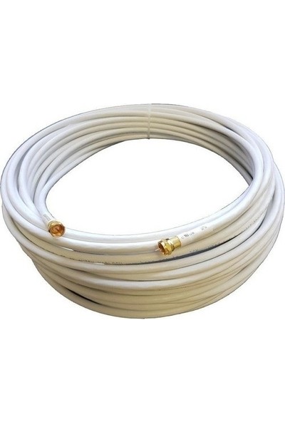 Hknys 28 Metre Tv Çanak Anten Uydu Kablosu Rg6 Full Hd 4K Altın Fkonnektörlü Hknys 28 Metre Tv Çanak Anten Uydu Kablosu Rg6 Full Hd 4K Altın Fkonnektörlü