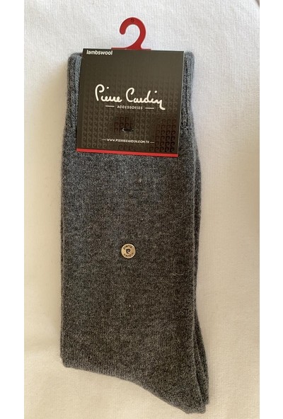 Pierre Cardin 6'lı Erkek Lambswool Yün Çorap (Gri) Pierre Cardin 6'lı Erkek Lambswool Yün Çorap (Gri)