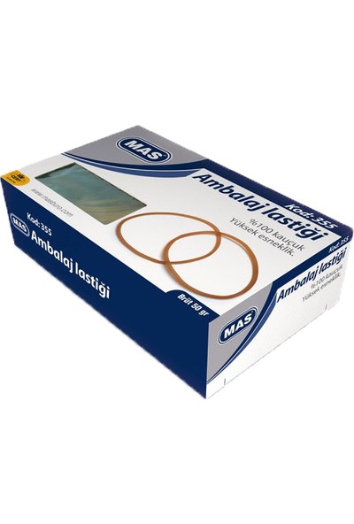 Mas Lastik Kutu Midi Kauçuk 50 gr 355