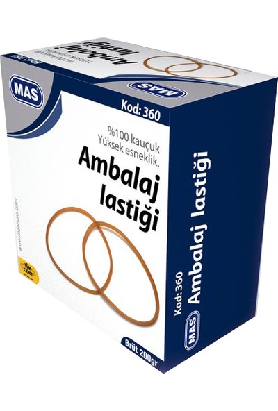 Mas Lastik Kutu Kauçuk 200 gr 360