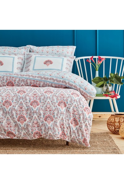 Yataş Bedding Innika Ranforce Çift Kişilik Nevresim Takımı - Kırmızı