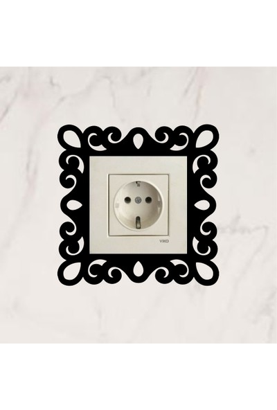 Şehrin Hediyecisi Ahşap Dekoratif Priz Çerçevesi