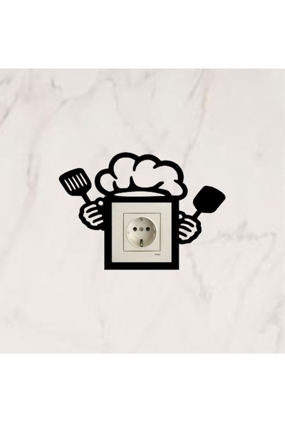 Şehrin Hediyecisi Chef Mutfak Ahşap Dekoratif Priz Çerçevesi Şehrin Hediyecisi Chef Mutfak Ahşap Dekoratif Priz Çerçevesi