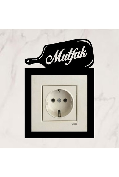 Şehrin Hediyecisi Mutfak Ahşap Dekoratif Priz Çerçevesi Şehrin Hediyecisi Mutfak Ahşap Dekoratif Priz Çerçevesi