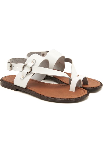Desa Beyaz Tilda Kadın Sandalet