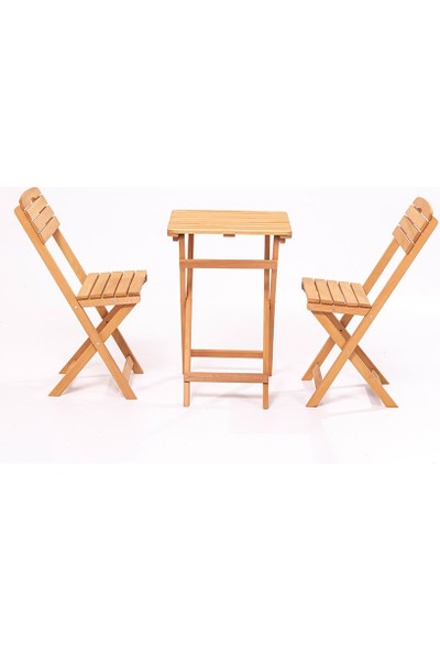 Kiremit Avm Bistro Set 2 Kişilik Masa Sandalye