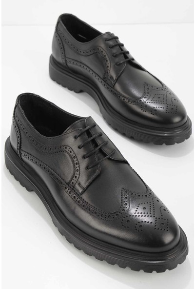 Bambi Siyah Erkek Oxford Ayakkabı