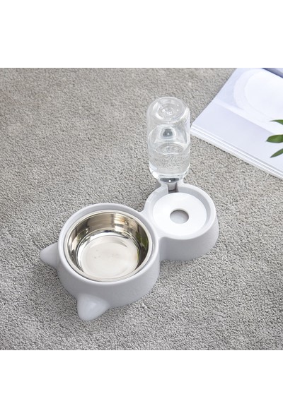 Miko Pet Mikopet Gw-12 Otomatik Su Hazneli Mama ve Su Kabı Gri (Stainless Steel Paslanmaz Çelik) Miko Pet Mikopet Gw-12 Otomatik Su Hazneli Mama ve Su Kabı Gri (Stainless Steel Paslanmaz Çelik)