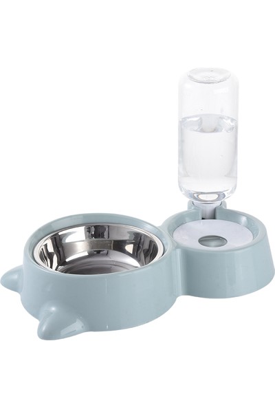 Miko Pet Mikopet Gw-12 Otomatik Su Hazneli Mama ve Su Kabı Yeşil (Stainless Steel Paslanmaz Çelik)
