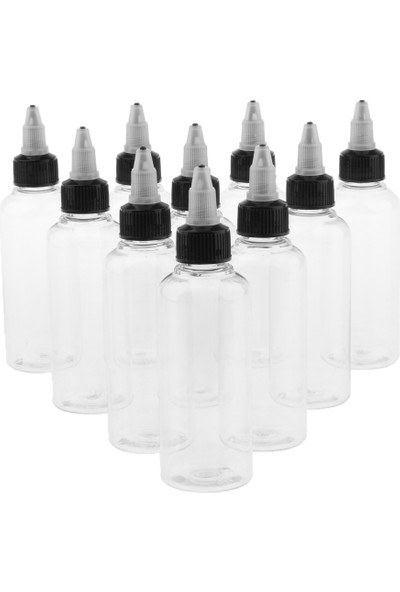Baosity 10 x 100ML Plastik Sıvı Mürekkep Pigment Boyama Şişeleri ile Büküm Üst (Yurt Dışından) Baosity 10 x 100ML Plastik Sıvı Mürekkep Pigment Boyama Şişeleri ile Büküm Üst (Yurt Dışından)