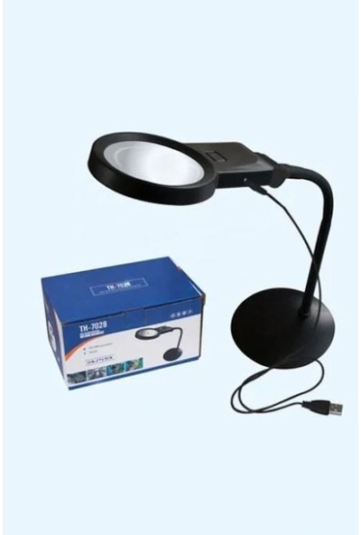 Proskit Masaüstü Tamirci Büyüteçi Işıklı 2 LED TH-7028(B) Proskit Masaüstü Tamirci Büyüteçi Işıklı 2 LED TH-7028(B)