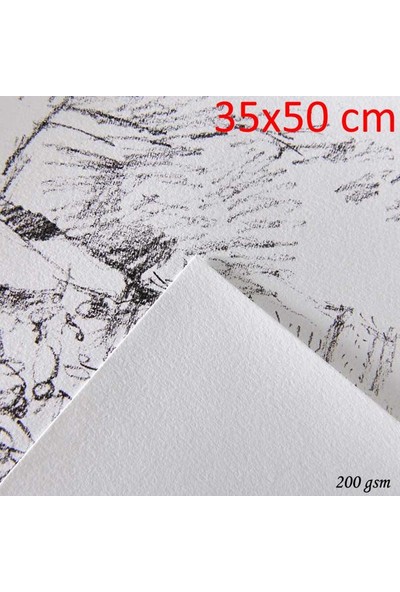 Canson 1557 Beyaz Resim Çizim Kağıdı 200 gr 35x50 cm 5'li Paket Canson 1557 Beyaz Resim Çizim Kağıdı 200 gr 35x50 cm 5'li Paket