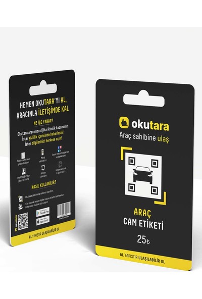 Okutara Araç Cam Etiketi