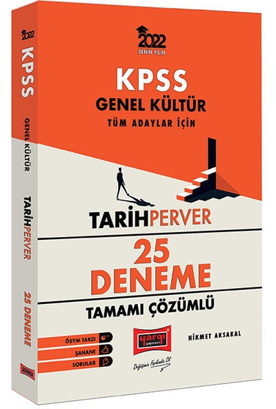 Yargı Yayınları 2022 KPSS Genel Kültür TarihPerver Tamamı Çözümlü 25 Deneme