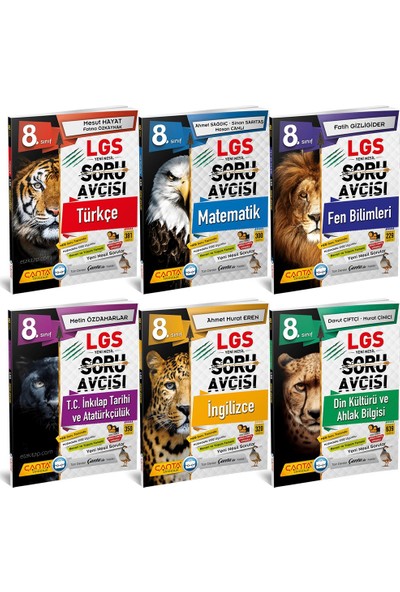 Çanta 2022 LGS Tüm Dersler Soru Avcısı Seti (6 Kitap)
