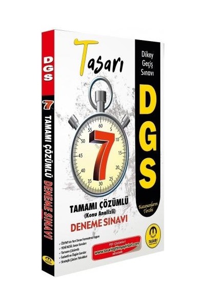 Tasarı Yayınları DGS 2022 7 Deneme Çözümlü