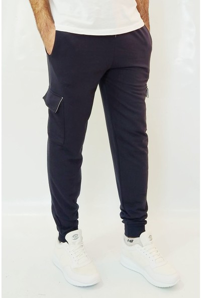 Winget Star Erkek Lacivert Kargo Cepli Eşofman