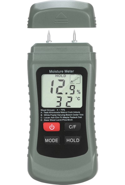 Auvc Ahşap Nem Ölçer LCD Dijital Nemli Nem Test Cihazı 4 (Yurt Dışından)