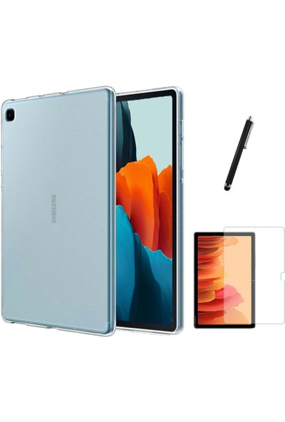 Fibaks Samsung Galaxy Tab S6 Lite P610 P615 P617 Tablet Kılıf + Ekran Koruyucu + Kalem Süper Silikon Şeffaf Fibaks Samsung Galaxy Tab S6 Lite P610 P615 P617 Tablet Kılıf + Ekran Koruyucu + Kalem Süper Silikon Şeffaf